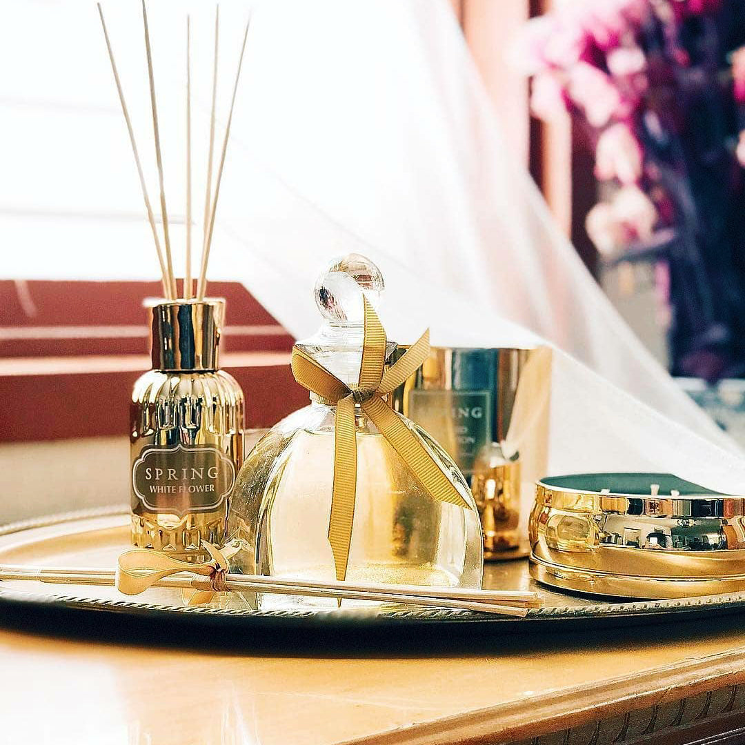 Gold & silver reed diffusers - SPRING